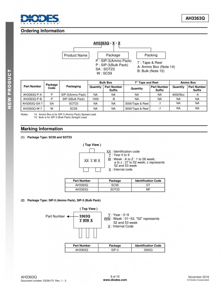 AH3363Q datasheet page 9