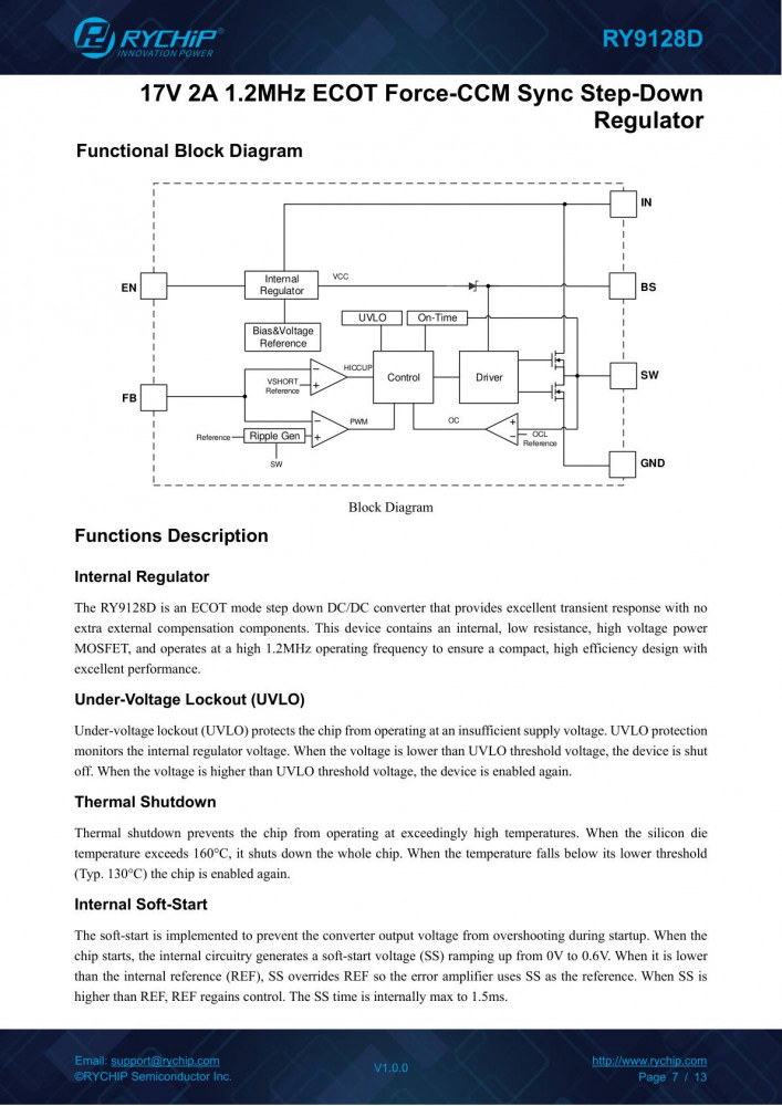 RY9128D datasheet page 7