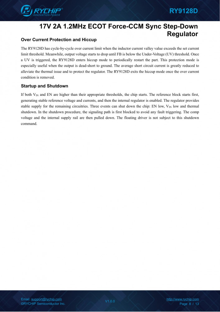 RY9128D datasheet page 8