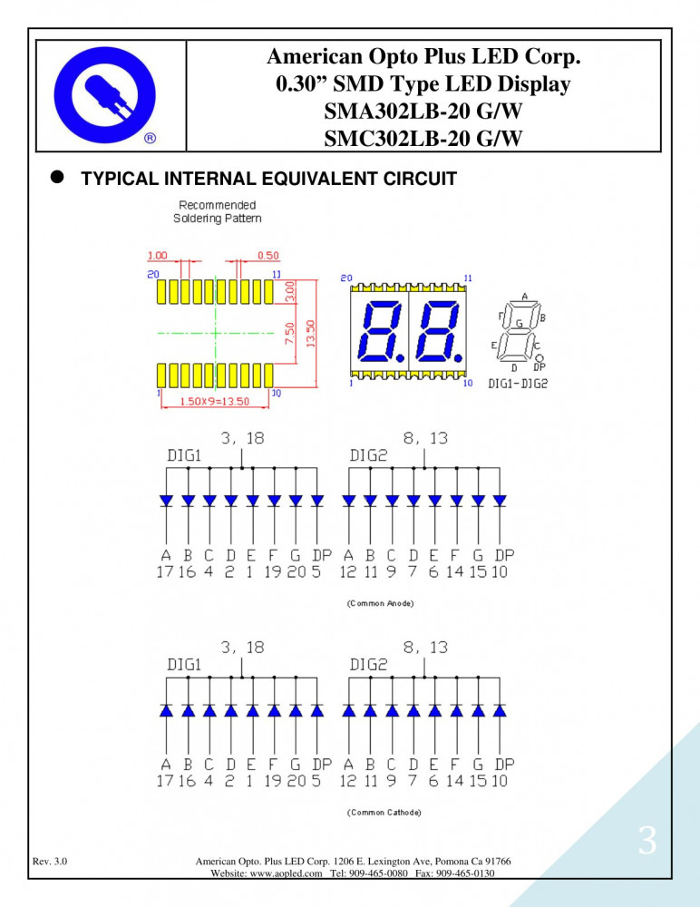 SMA302LB-20 datasheet page 3
