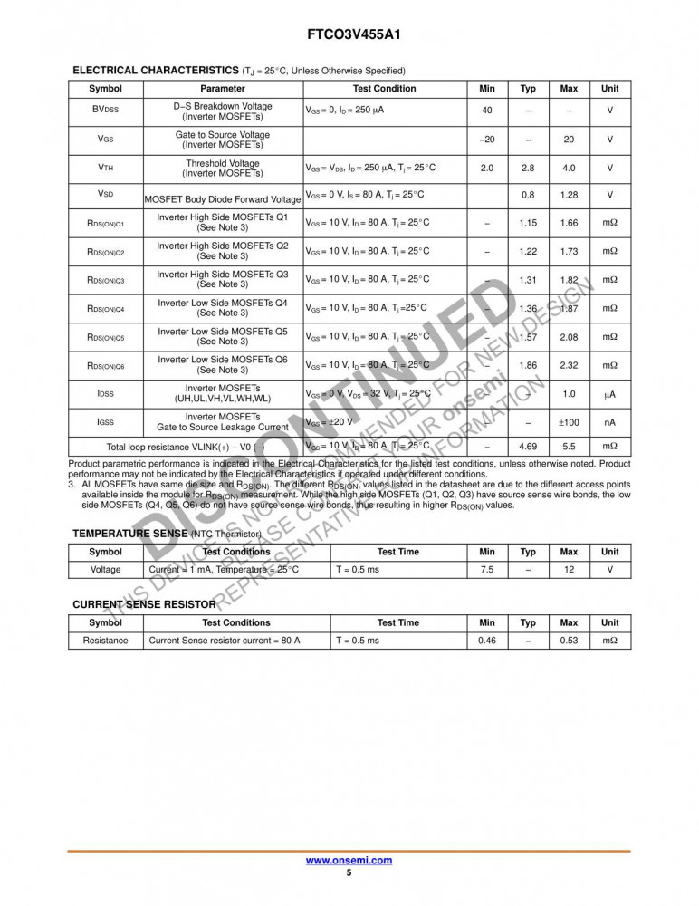 FTCO3V455A1 datasheet page 5