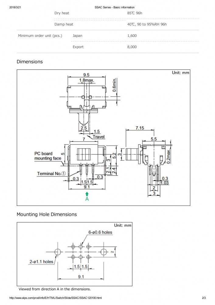 SSAC120100 technical document page 2