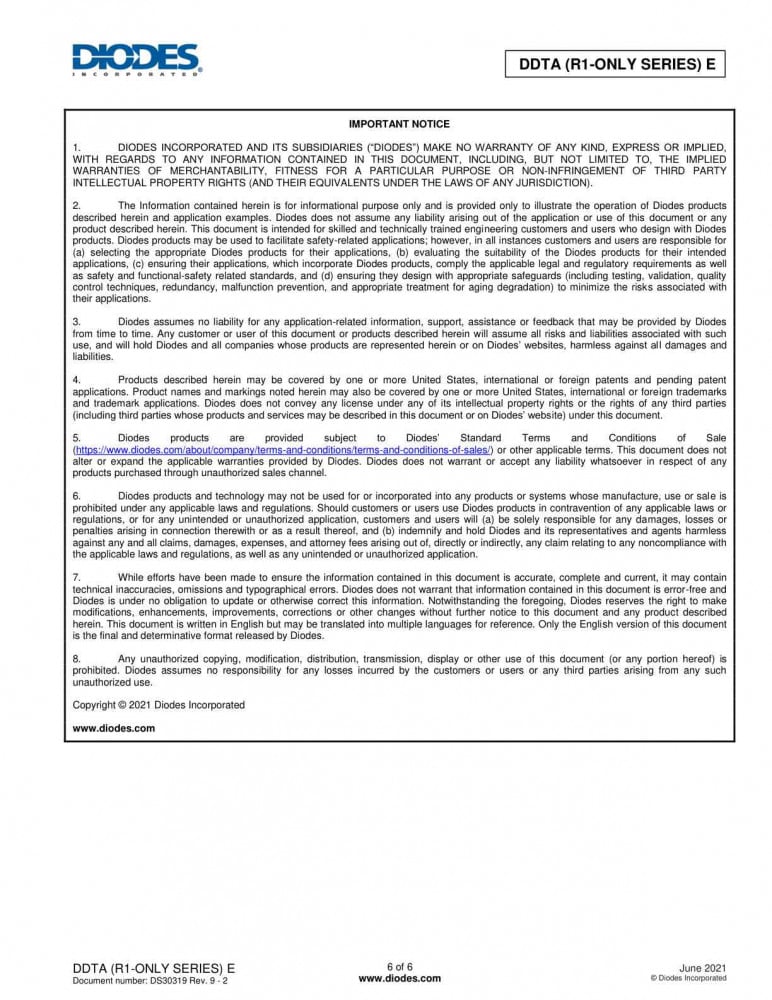 DDTA124TE-7-F datasheet page 6