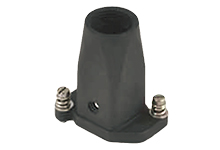 Heavy-Duty High Performance-Harsh Environment (HP-HE) Screw Locking Hood, Zinc Alloy, Top Entry, Size 3A «21x21», M20 Thread, Black for sale