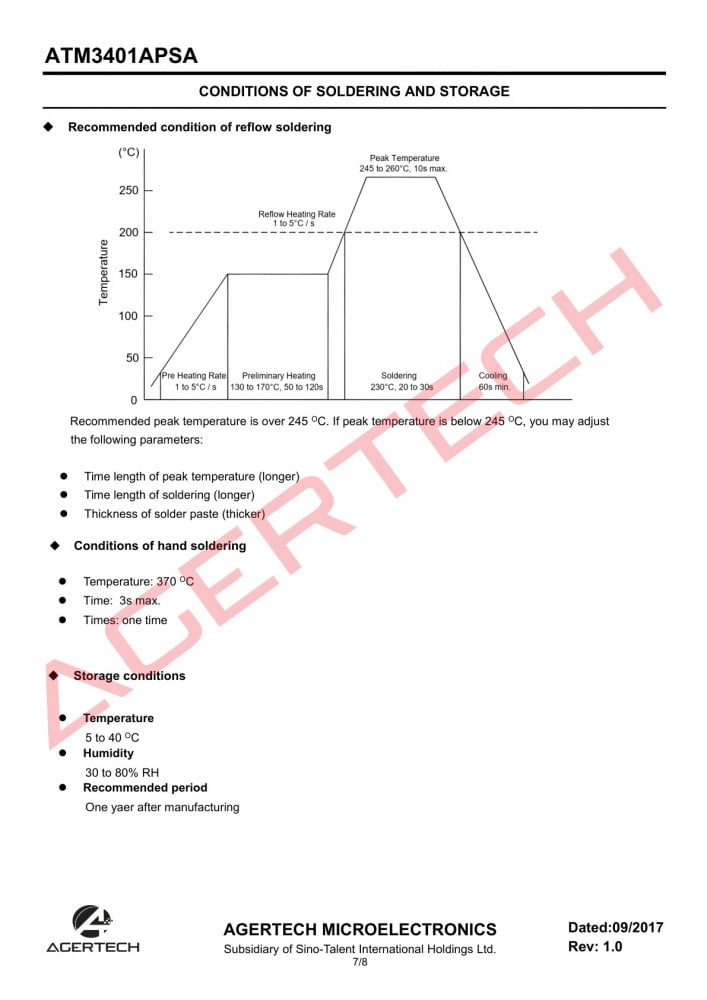 ATM3401APSA datasheet page 7