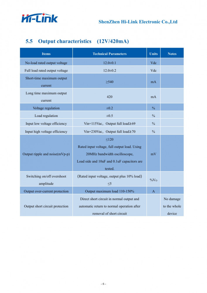 HLK-5M15L document page 8
