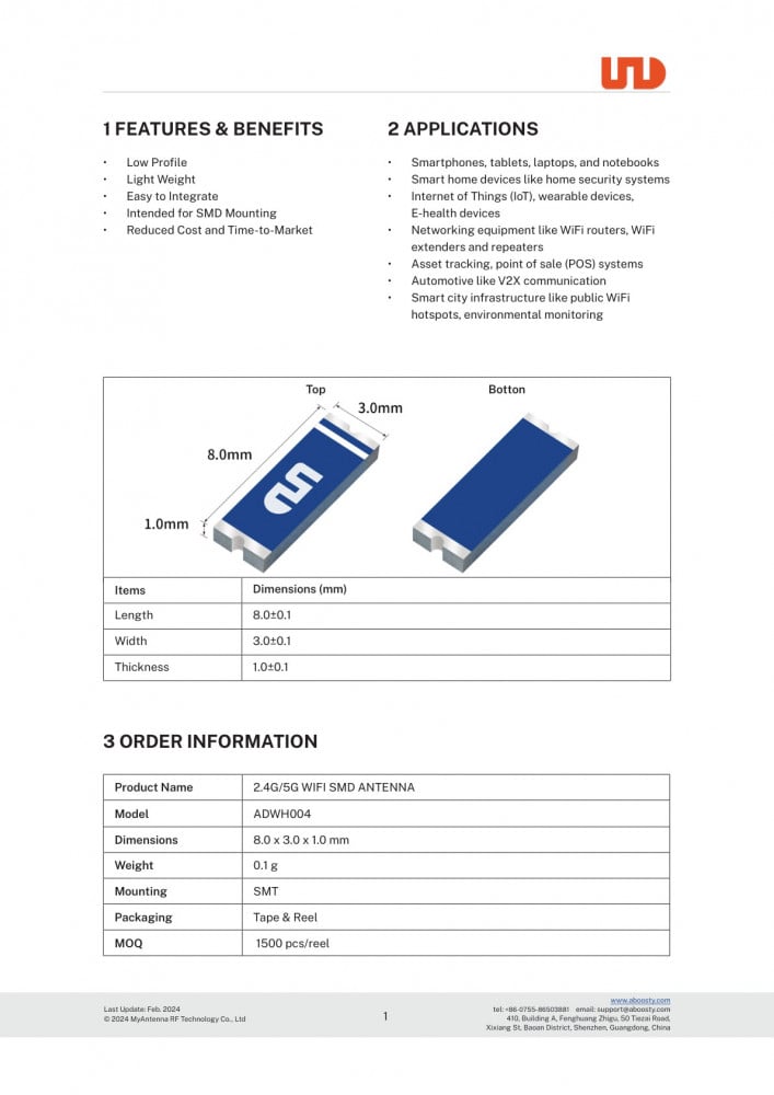 ADWH004 datasheet page 3