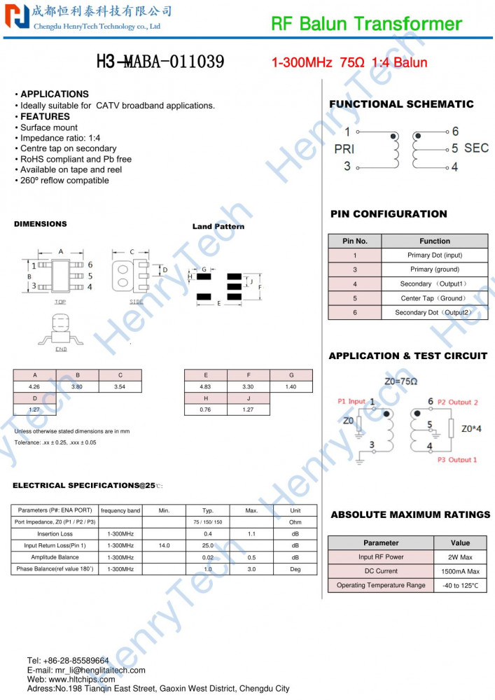 H3-MABA-011039 datasheet page 1