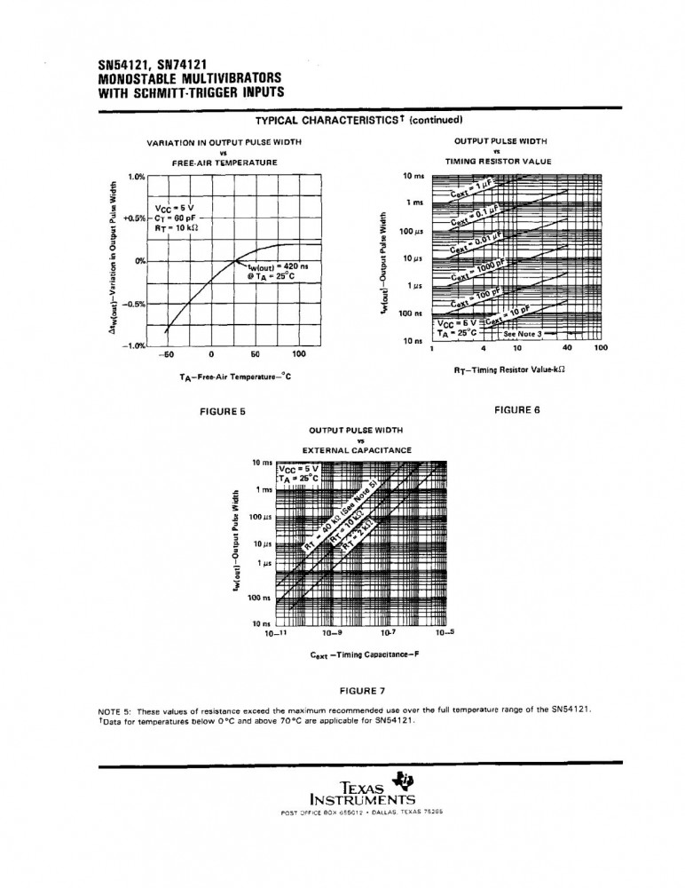 SN74121 datasheet page 6