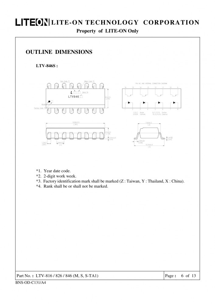 LTV-816 datasheet page 6