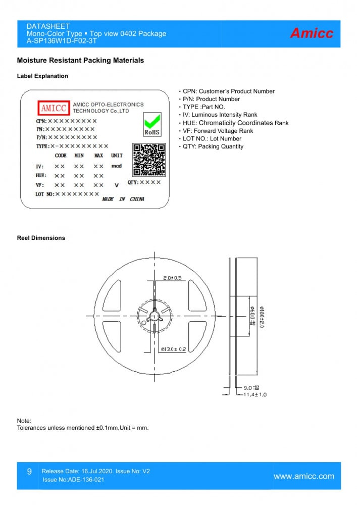 A-SP136W1D-F02-3T datasheet page 9