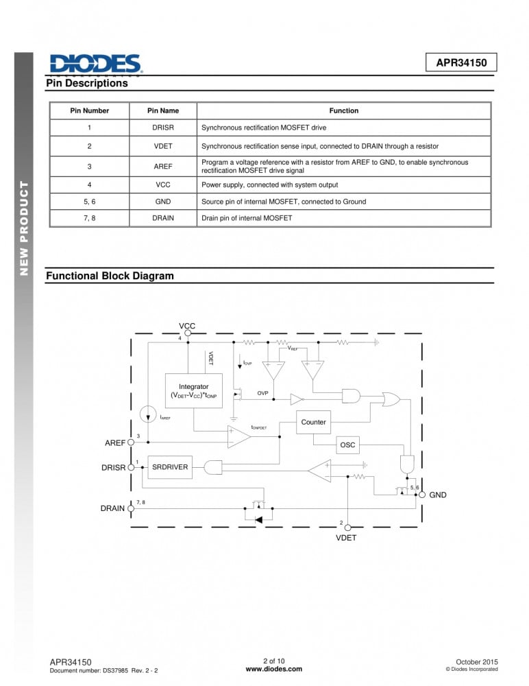 APR34150 datasheet page 2