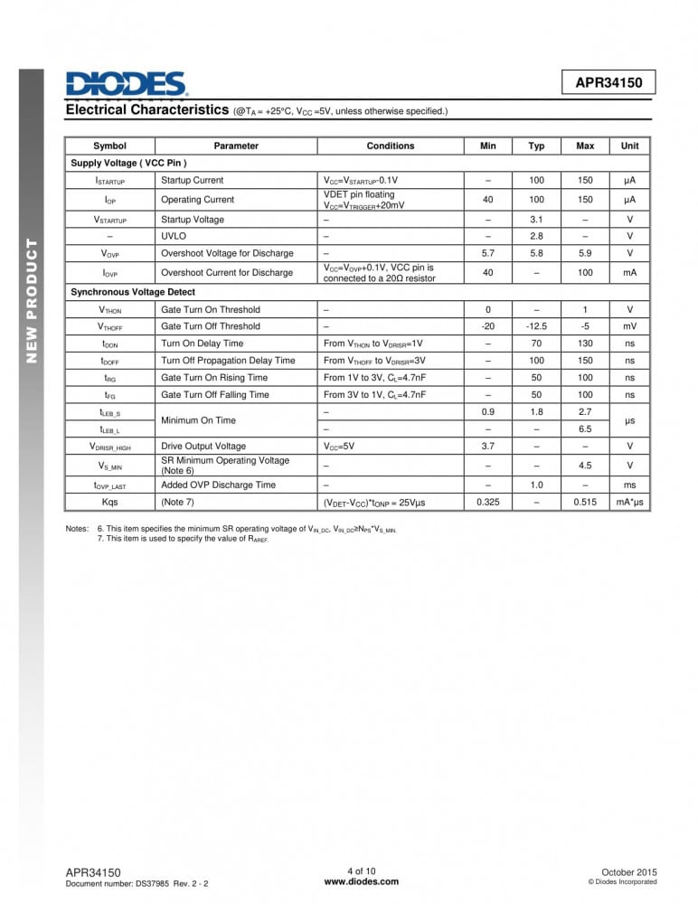 APR34150 datasheet page 4