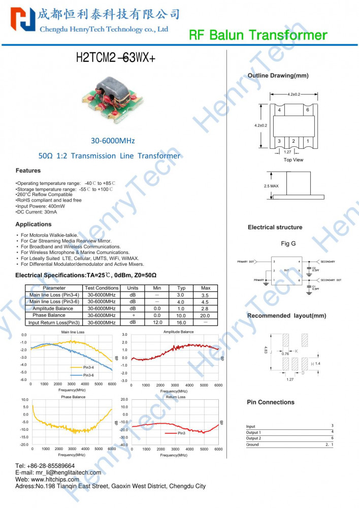 H2TCM2-63WX+ technical document page