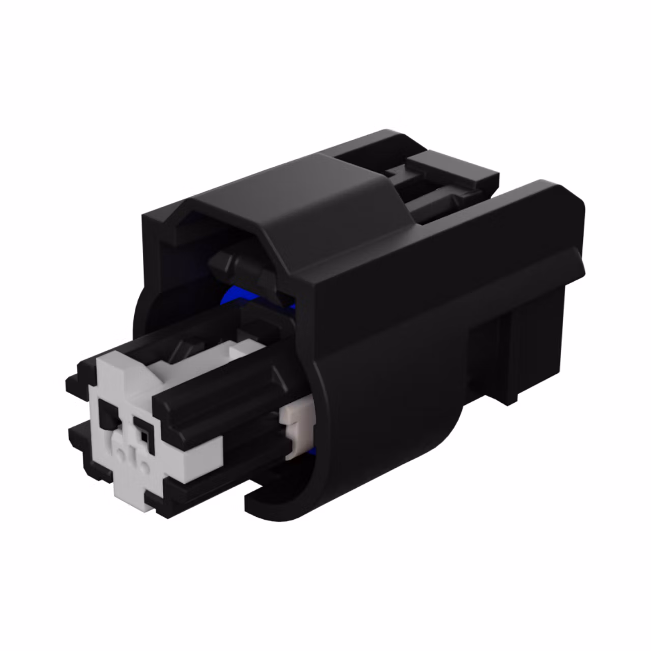 Mini50 Sealed Receptacle, Single Row, without CPA, 2 Circuits, Polarization Option D, Stone Gray for sale