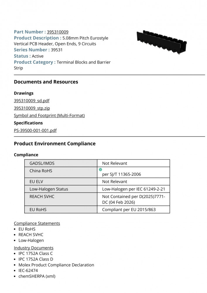 395310009 technical document page 1