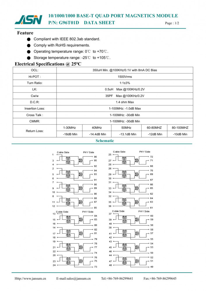 G96T01D technical document page 1
