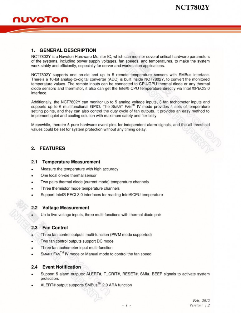 NCT7802Y datasheet page 8