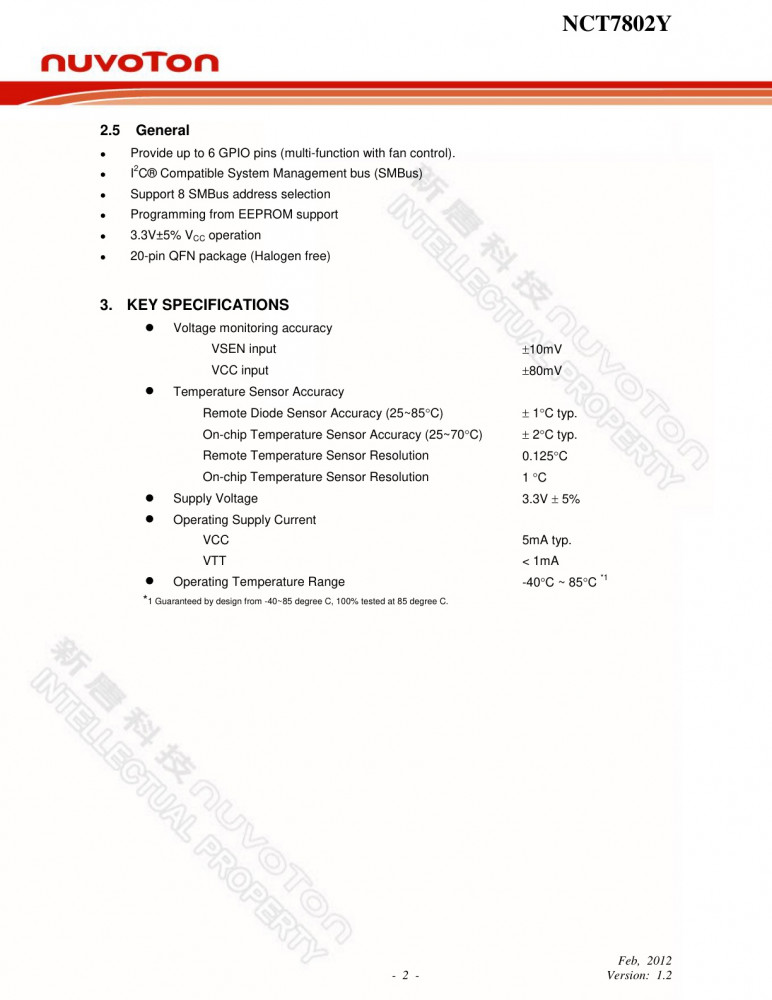 NCT7802Y datasheet page 9