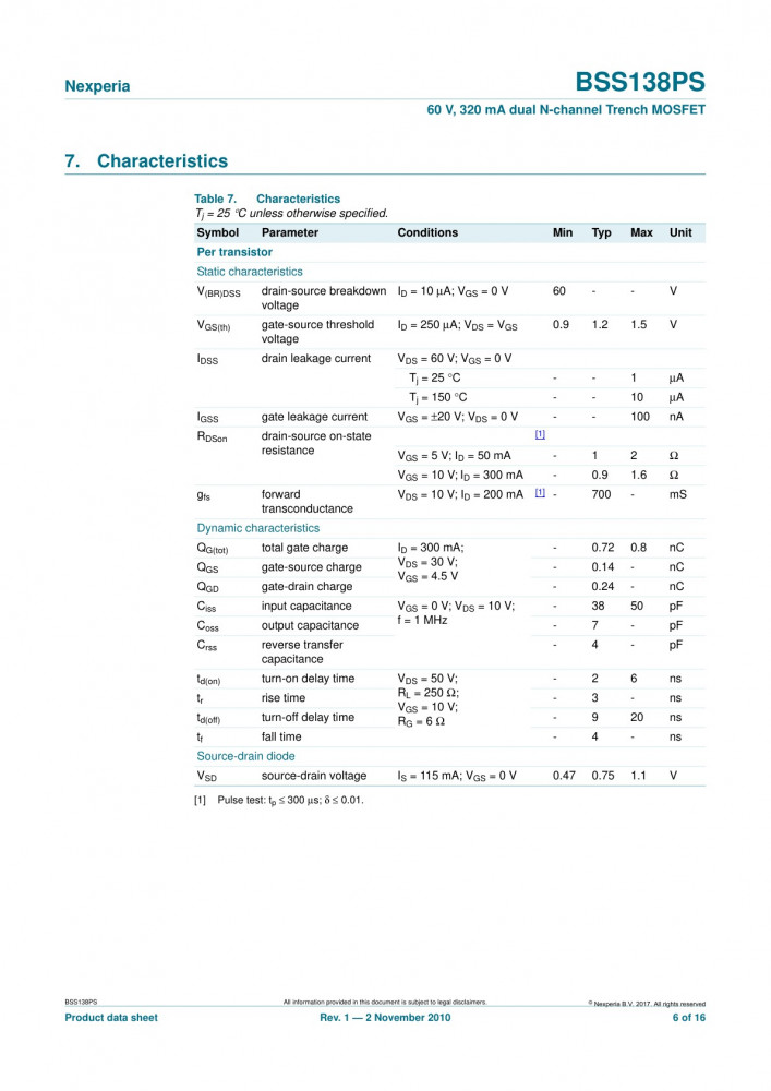 BSS138PS datasheet page 6