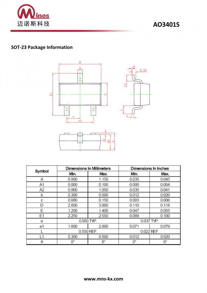 AO3401S datasheet page 6