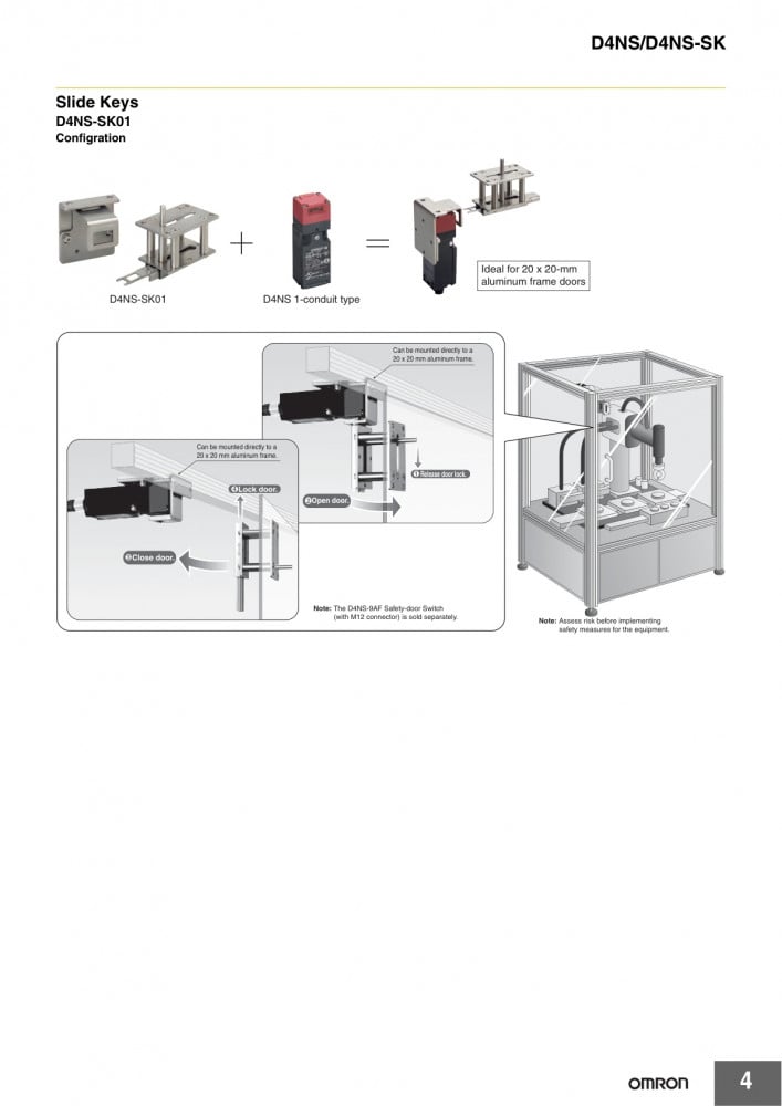 OMRON D4NS datasheet page 4
