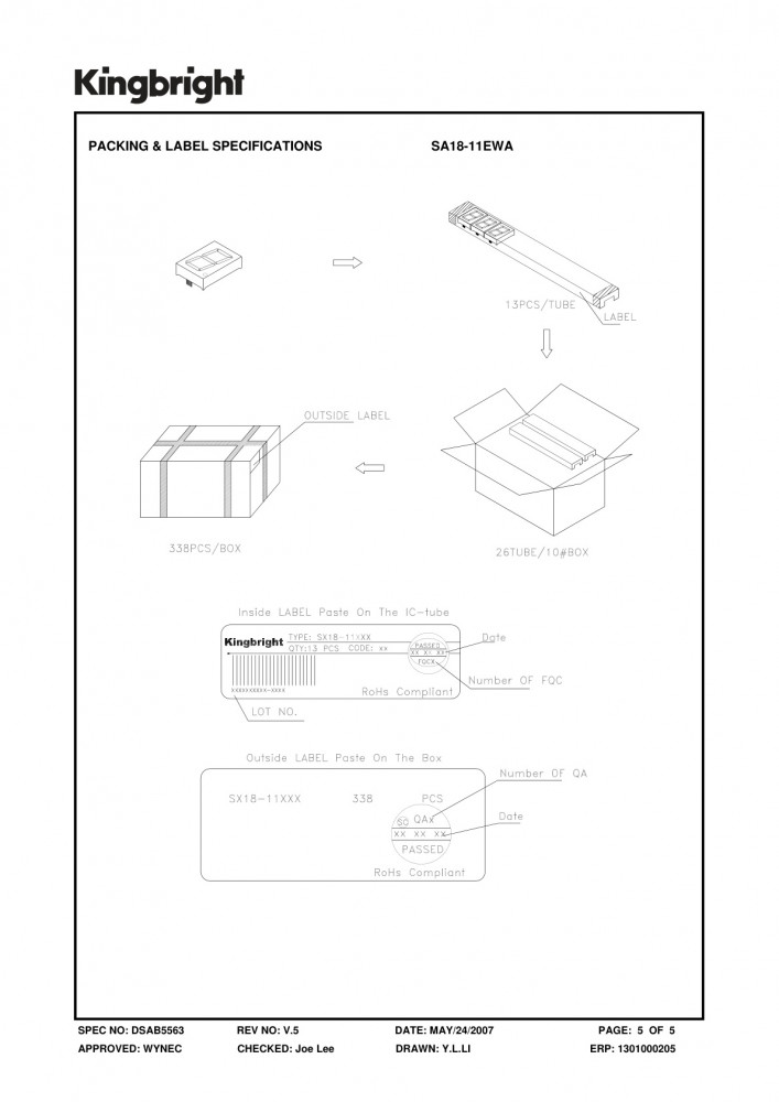 SA18-11EWA datasheet page 5