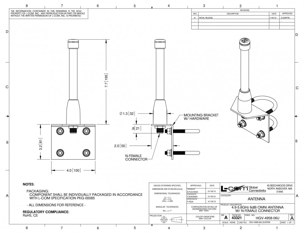 HGV-4958-06U technical document page
