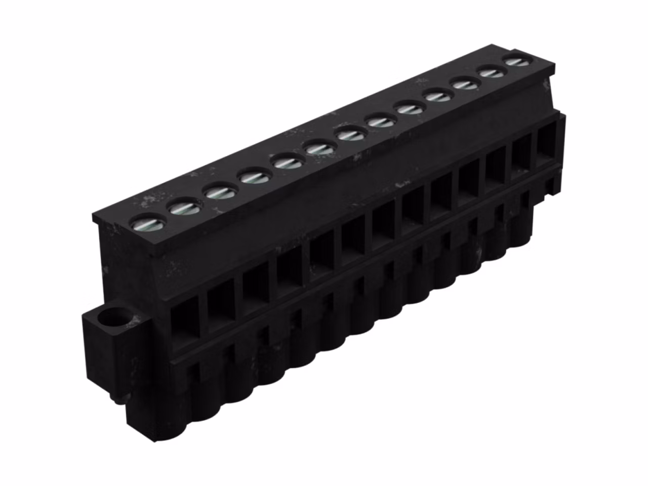 5.00mm Pitch Eurostyle Vertical Plug, with Retention Screws and Standard Imprinting, Rear Wire Entry, Black, 13 Circuits for sale
