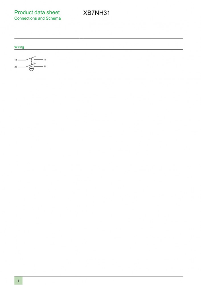 XB7NH31 technical document page 6