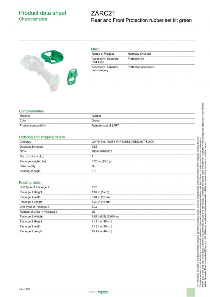 ZARC21 technical document page