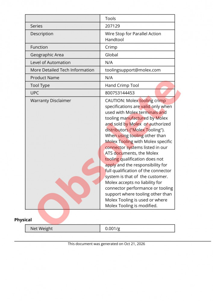 Technical document page 2 for Molex 690080976