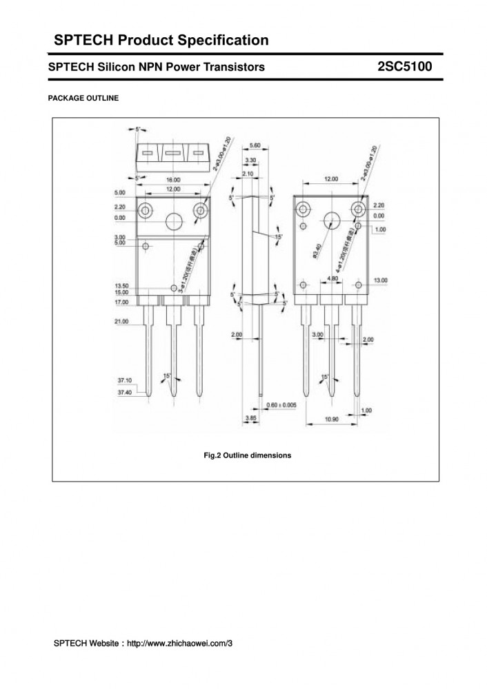 2SC5100 technical document page 3