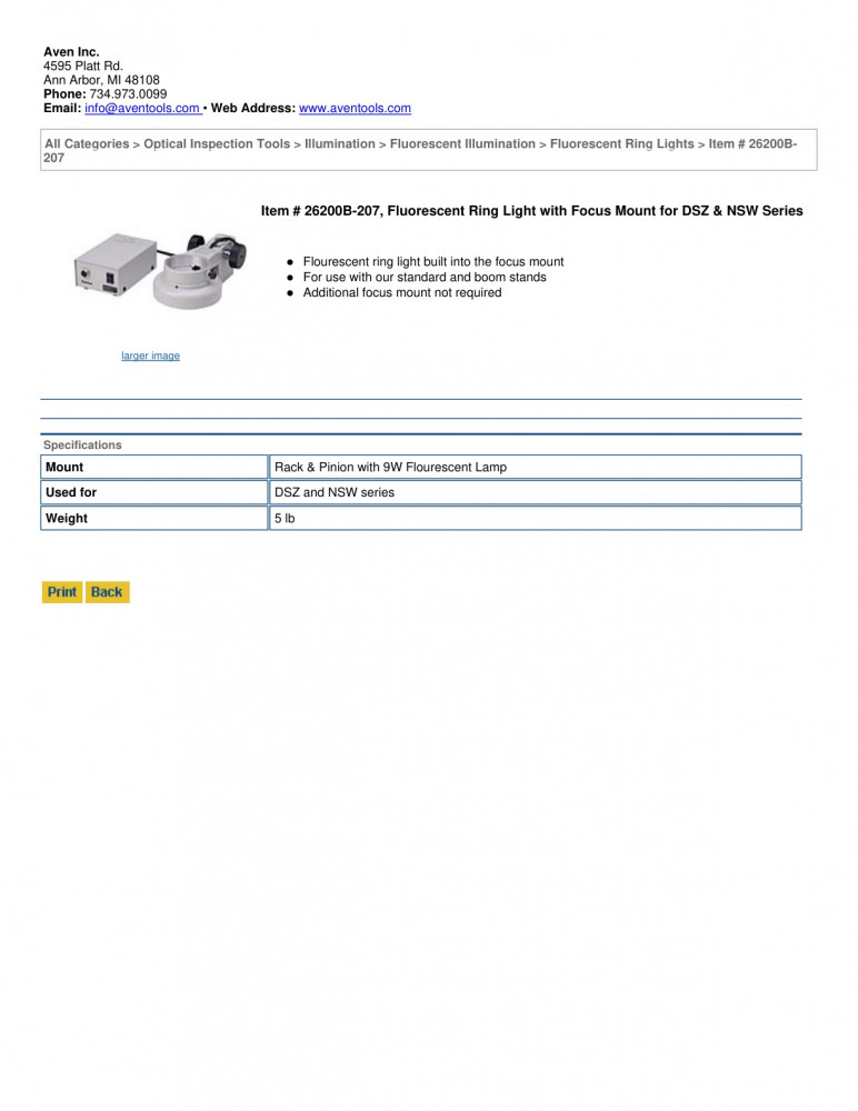26200B-207 product document visual