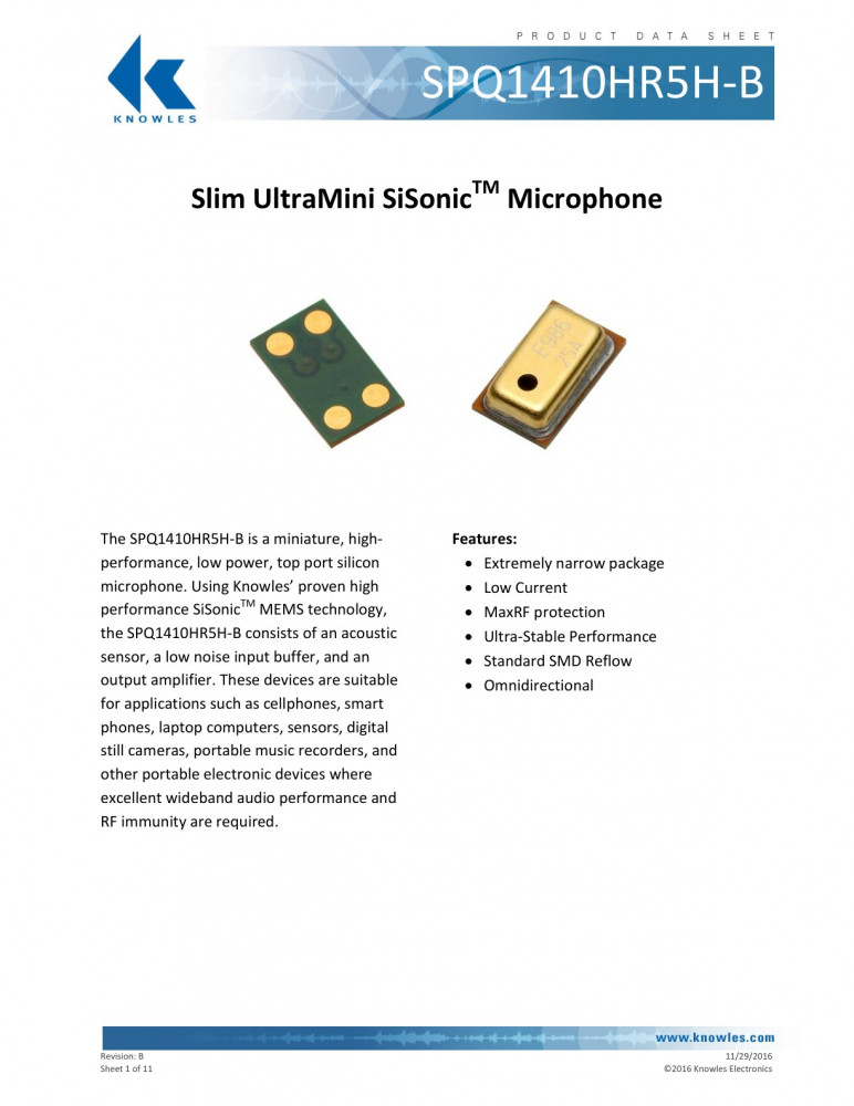 SPQ1410HR5H-B datasheet page 1