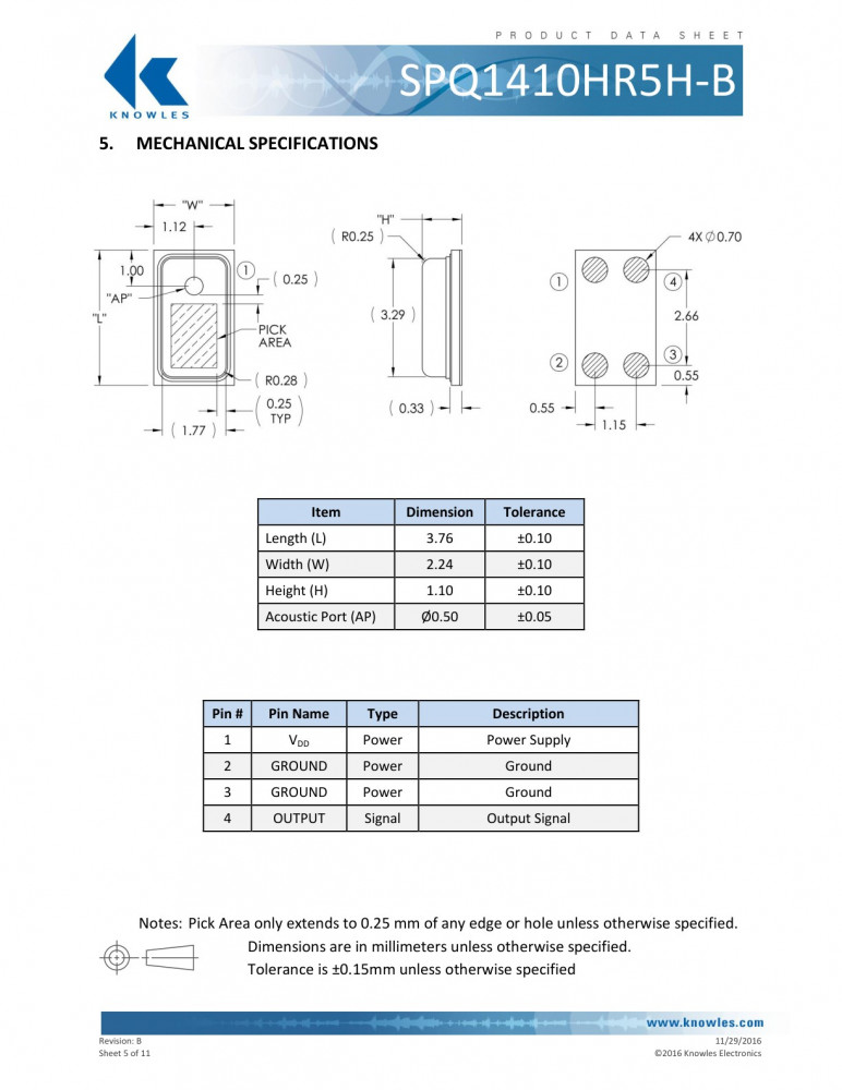 SPQ1410HR5H-B datasheet page 5