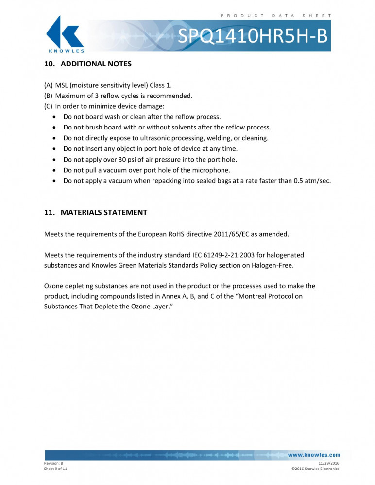 SPQ1410HR5H-B datasheet page 9