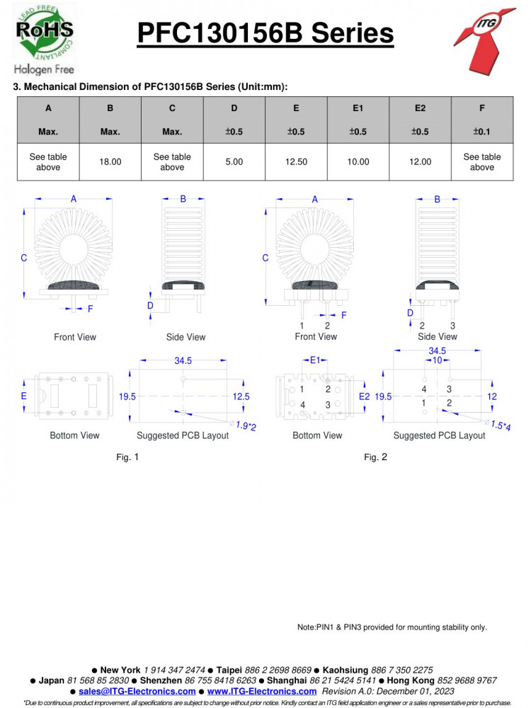 PFC130156B technical document, page 2