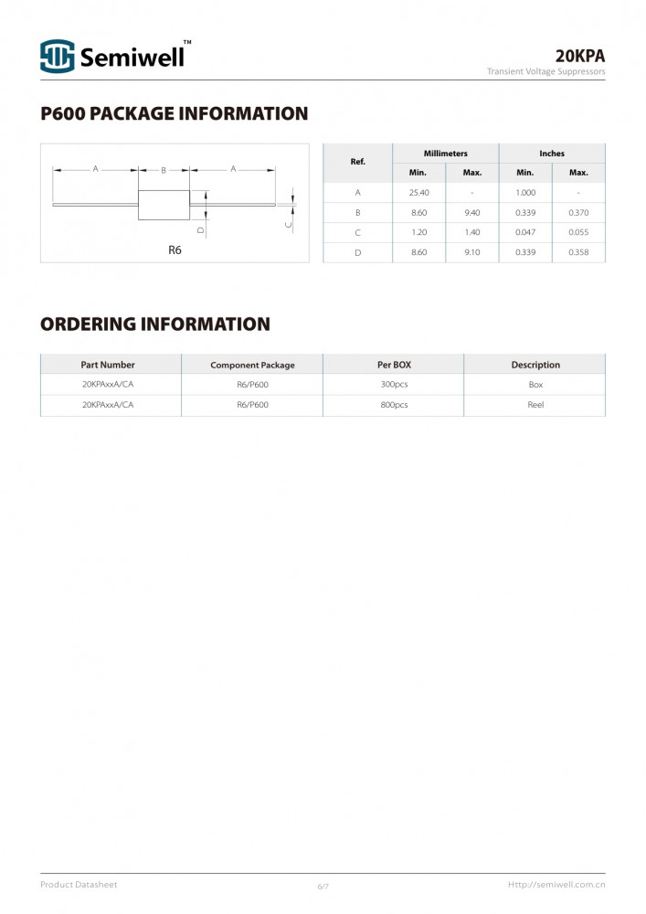 20KPA series datasheet page 6
