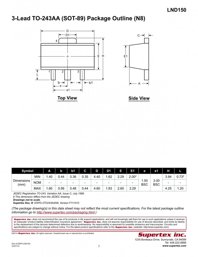 LND150 datasheet page 7