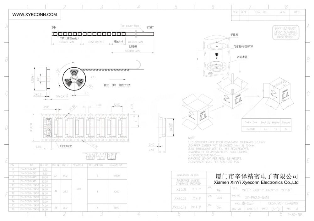 XYECONN drawing page 3