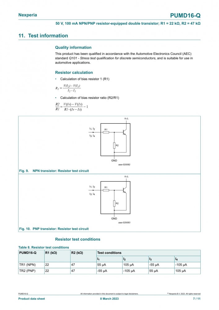 PUMD16-QX datasheet page 7