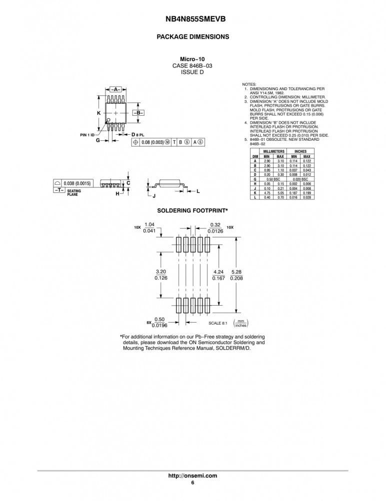 NB4N855SMEVB document page 6