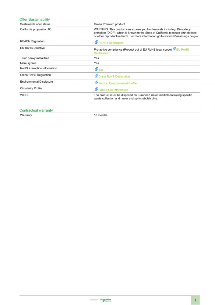 XB7NA31 technical document page 3