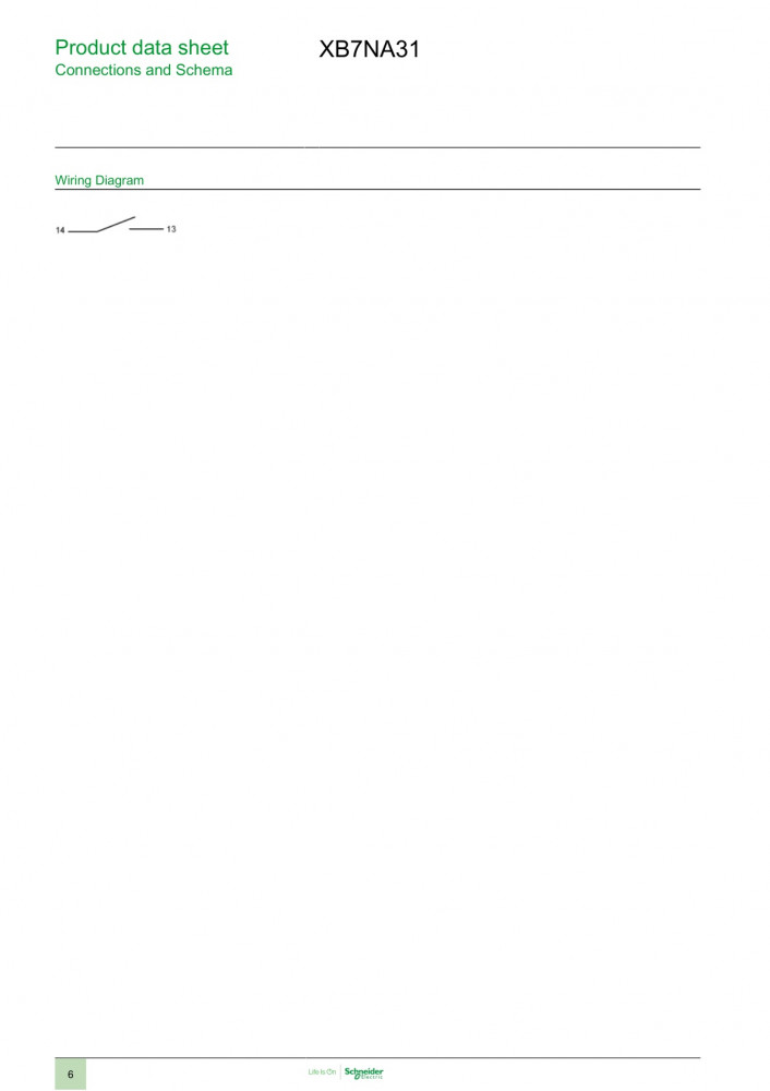 XB7NA31 technical document page 6