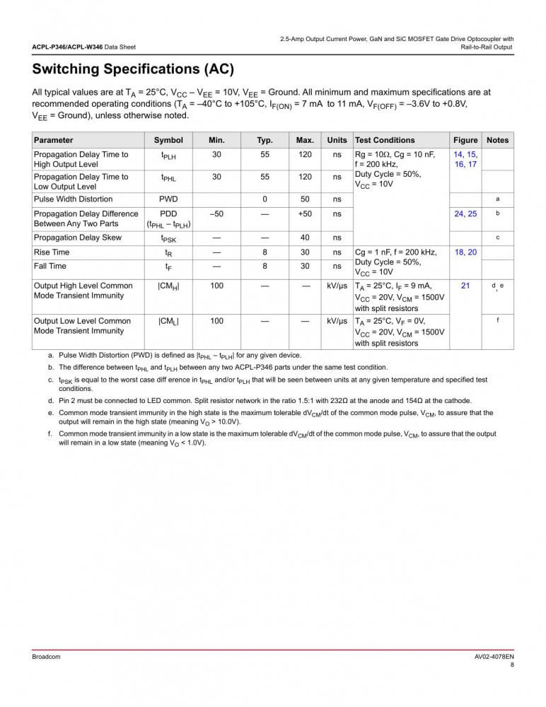 ACPL-W346 datasheet page 8