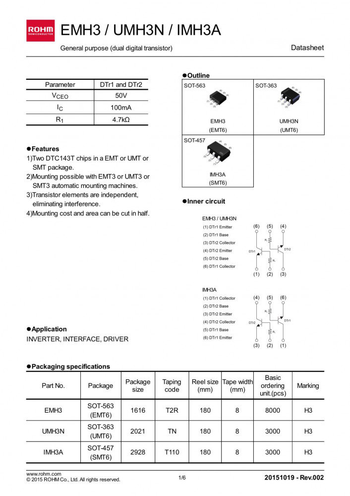 UMH3N technical document page 1