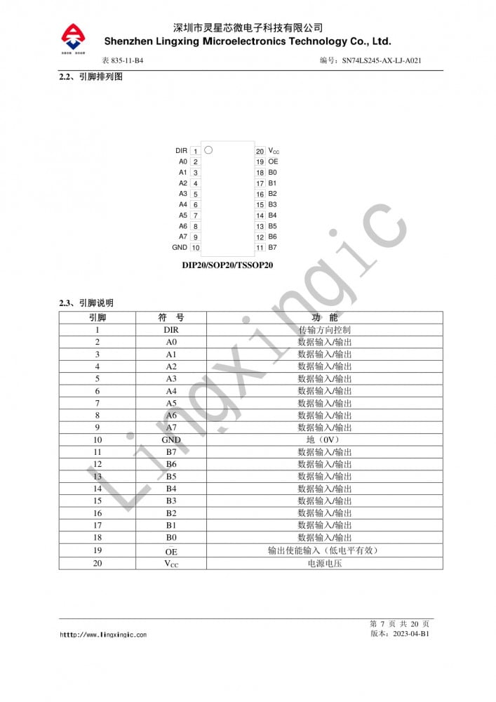 SN74LS245 datasheet page 7