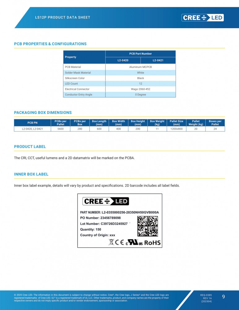 LS12P technical document page 9