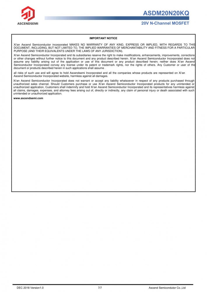 ASDM20N20KQ-R datasheet page 7